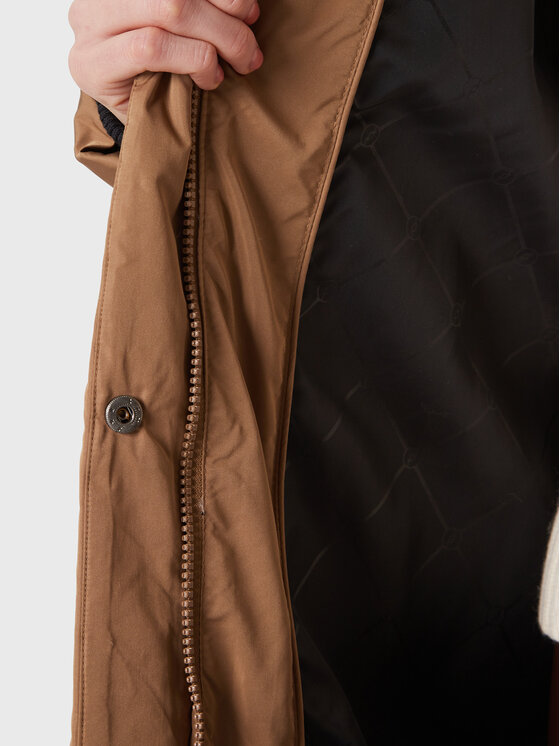 Fransa Пуховик Bella 20610818 Коричневий Regular Fit | Modivo.ua