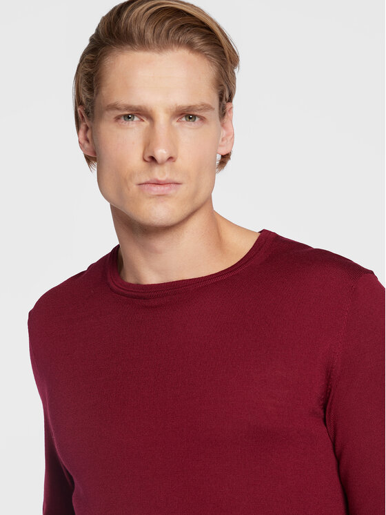 JOOP! Sweter 17 Jk-01Denny 30032601 Bordowy Regular Fit | Modivo.pl