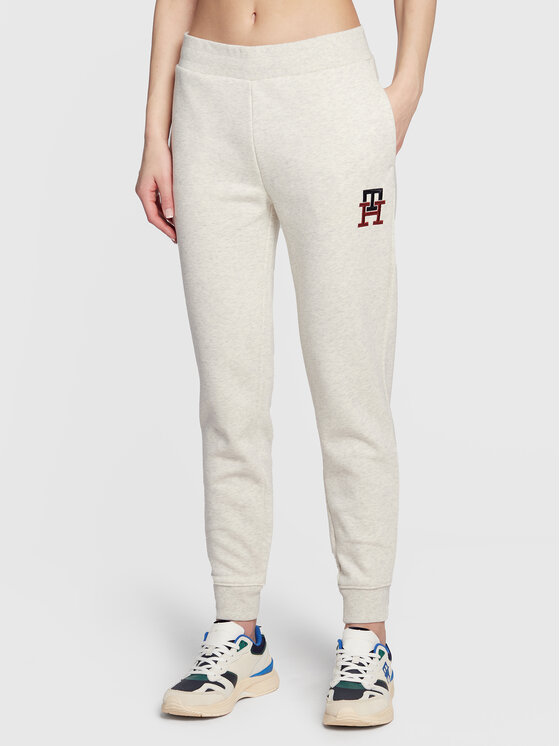Tommy Hilfiger Sportinės kelnės Monogram Emb WW0WW37435 Pilka Regular ...