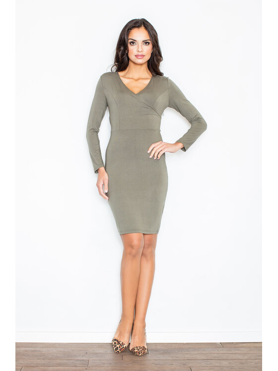 FIGL Sukienka M264 Khaki Regular Fit | Modivo.pl