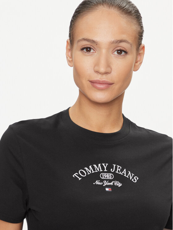 Tommy Jeans T-shirt Lux Ath DW0DW16835 Noir Classic Fit | Modivo.fr