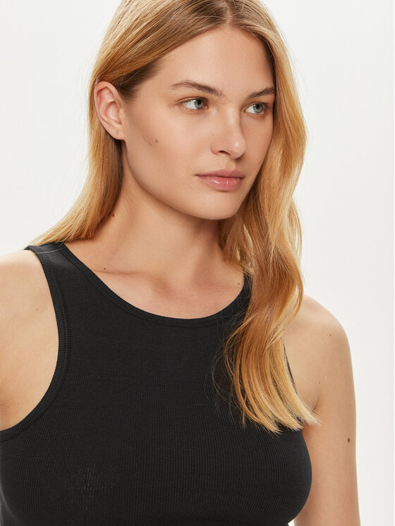 JDY Top Sofia 15275093 Czarny Cropped Fit | Modivo.pl