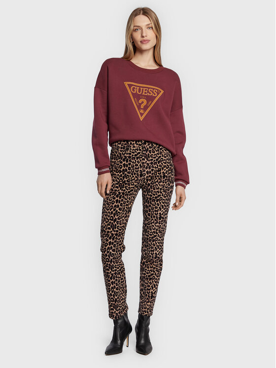 Guess Bluză Roxi W2BQ07 K9Z21 Violet Relaxed Fit | Modivo.ro