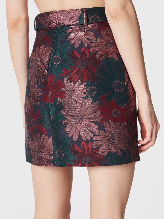 NAF NAF Fustă mini Magdalena J1 THNJ76A Colorat Regular Fit | Modivo.ro