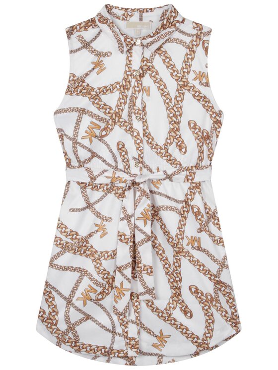 MICHAEL KORS KIDS Elegantne kleit R12158 D Valge Regular Fit | Modivo.ee