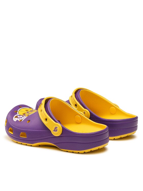 Crocs Παντόφλες Crocs Classic Nba Los Angeles Lakers Clog 208650 Μωβ ...