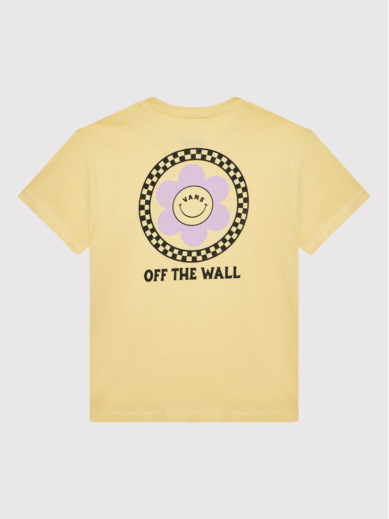 Vans T-Shirt Radically Happy Crew VN0A7YVK Gelb Regular Fit | Modivo.de