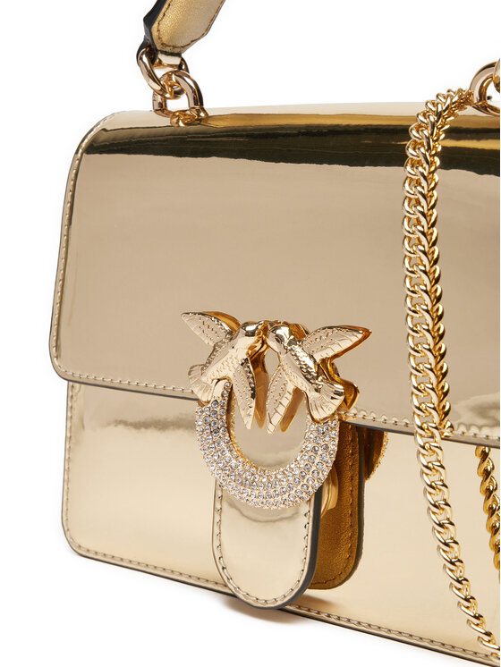 PINKO Torbica Love One Top Handle Mini Light AI 24-25 PLTT 100071 A1JD Zlatna | Modivo.hr