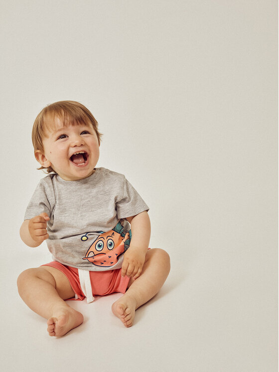 Zippy T-Shirt ZBBAP0303 23015 Grau Regular Fit | Modivo.de