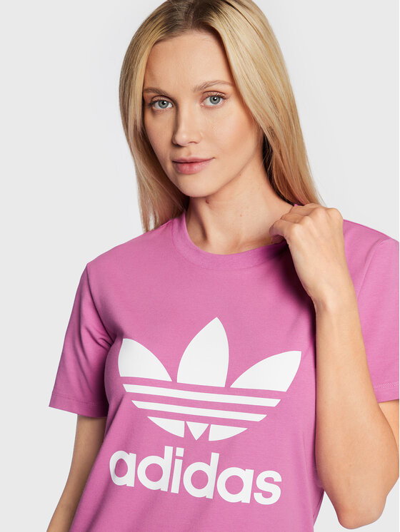 Adidas T Shirt Adicolor Classics Trefoil Hk9640 Rosa Regular Fit