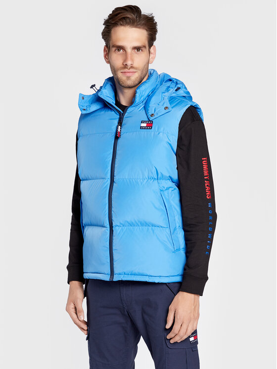 Tommy Jeans Prsluk Alaska Vest DM0DM14447 Plava Regular Fit | Modivo.hr