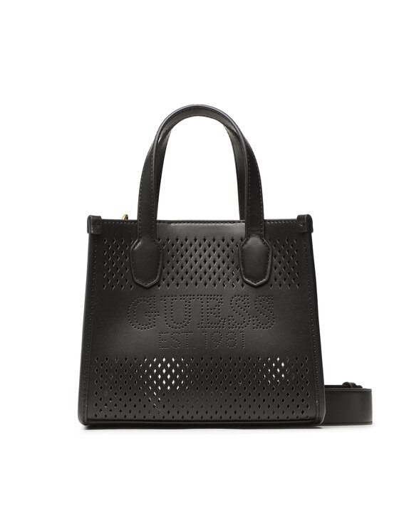 Guess Torebka Katey Perf (WH) Mini Bags HWWH87 69760 Czarny | Modivo.pl