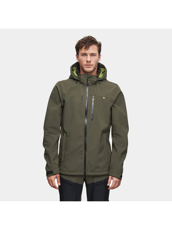 Alpinus Kurtka softshell Roignais Khaki Regular Fit | Modivo.pl