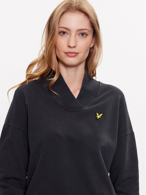 Lyle & Scott Bluzka Pigment Dye Henley MLW1803V Czarny Regular Fit ...