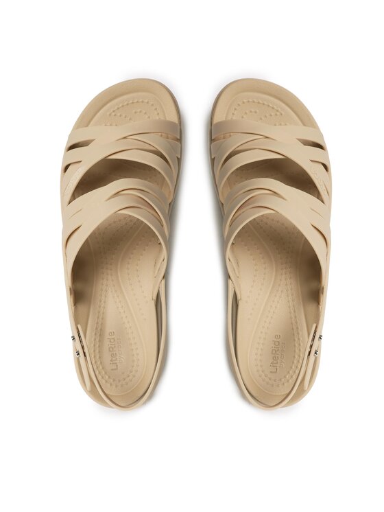 Crocs Sandalen Brooklyn Strappy 206751 Beige | Modivo.de