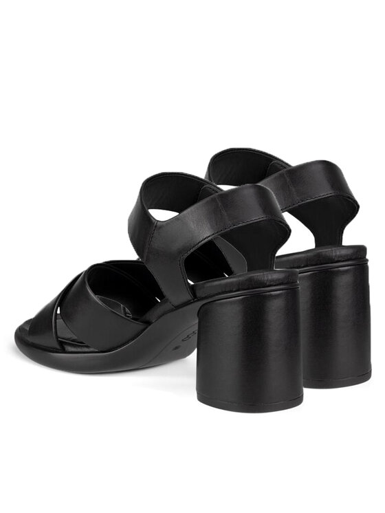 ECCO Sandały Sculp Lx55 W Cr Open Lea 22289301001 Czarny | Modivo.pl