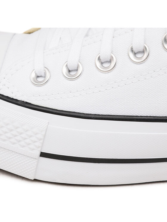 Converse Trampki Chuck Taylor All Star Lift Ox 560251C Biały | Modivo.pl
