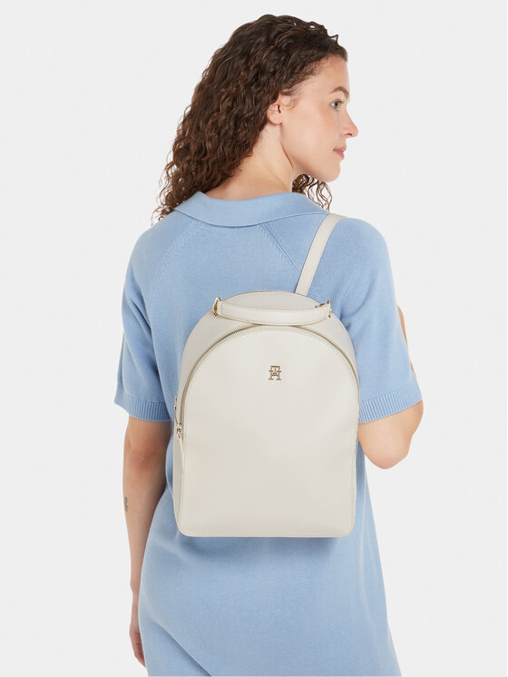 Tommy Hilfiger Plecak Th Refined Backpack Aw0aw15722 Écru Modivo Pl