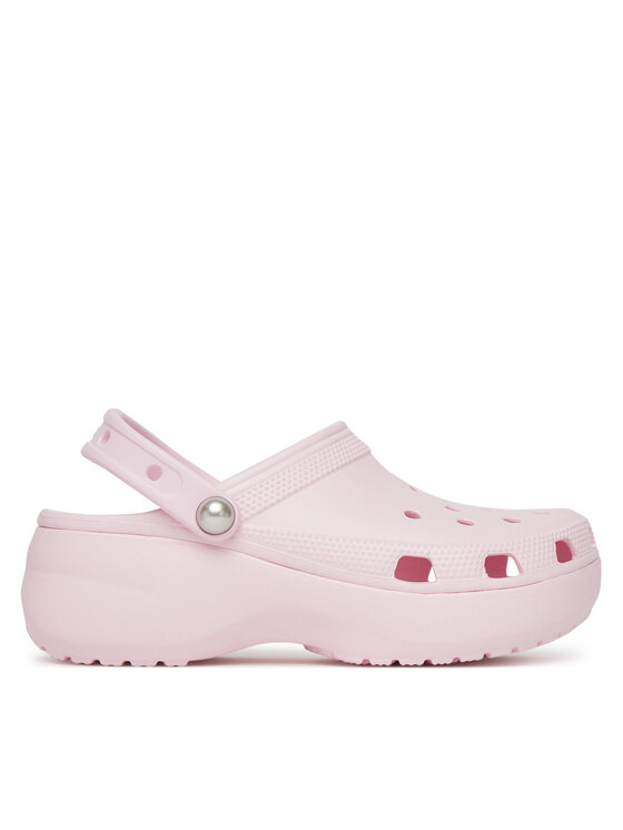Crocs Klapki Classic Platform Pearl Clog 211231 Różowy | Modivo.pl
