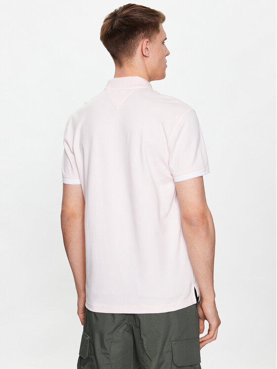 Tommy Jeans Tricou polo Classic Essential DM0DM15751 Roz Regular Fit ...