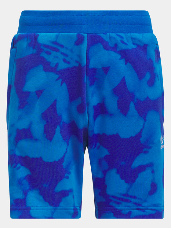 adidas Športne kratke hlače Summer Allover Print IT7308 Modra Regular ...