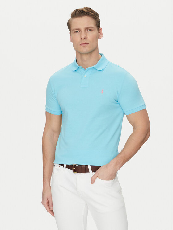 Polo Ralph Lauren Pólóing Core Replen 710782592 Kék Custom Slim Fit ...