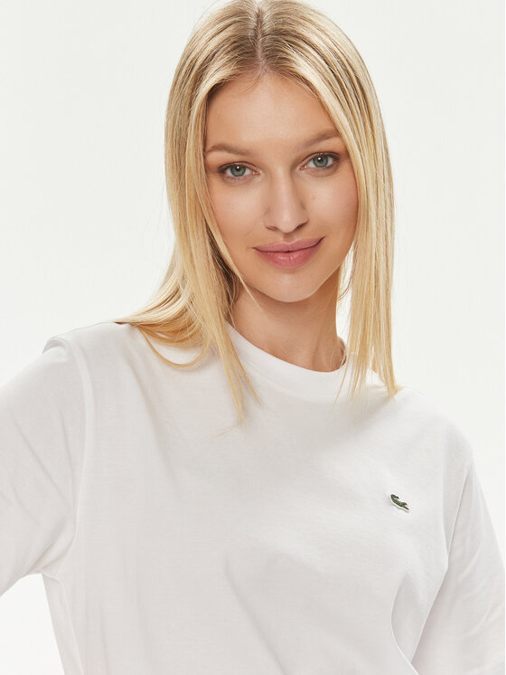 Lacoste T-Shirt TF7215 Biały Loose Fit | Modivo.pl
