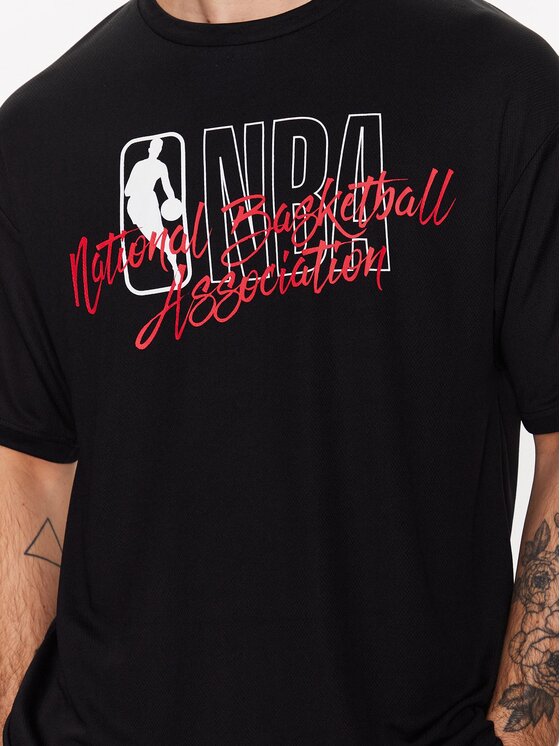 New Era Тишърт NBA Logo Script 60332208 Черен Oversize | Modivo.bg