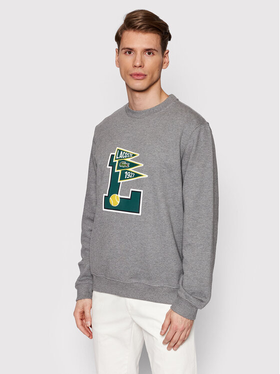 Lacoste Felpa SH7419 Grigio Classic Fit | Modivo.it