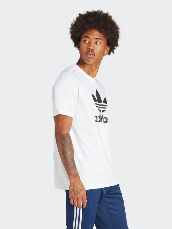adidas T-Shirt adicolor Trefoil IV5353 Biały Regular Fit | Modivo.pl