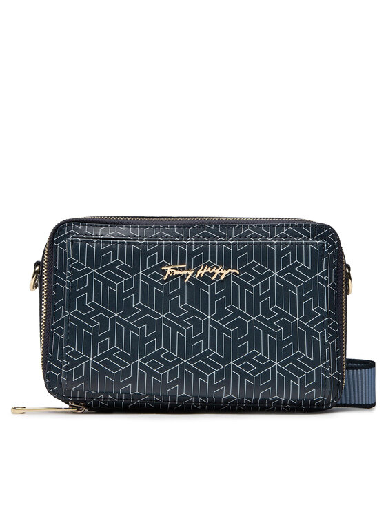 Tommy Hilfiger Geantă Iconic Tommy Camera Bag Mono AW0AW13835 Bleumarin | Modivo.ro