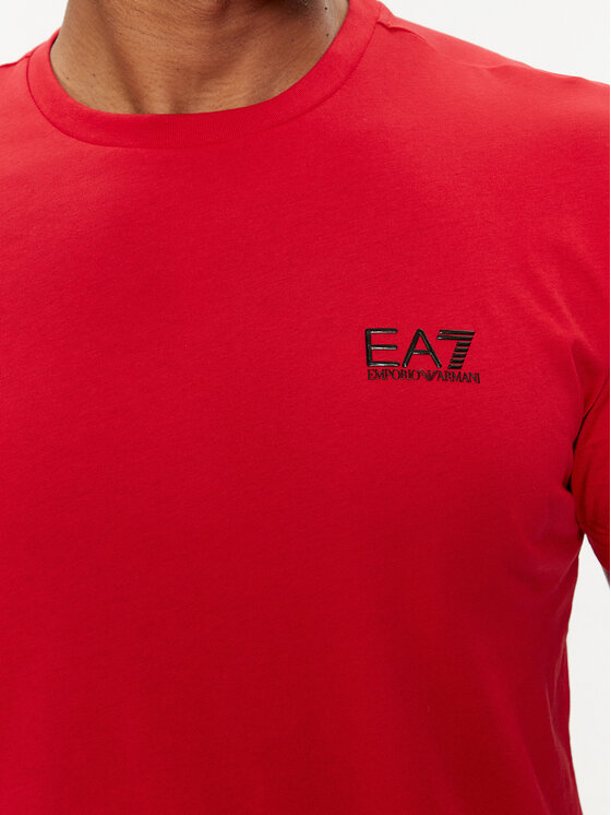 EA7 Emporio Armani T-Shirt 8NPT51 PJM9Z 1461 Czerwony Regular Fit | Modivo.pl