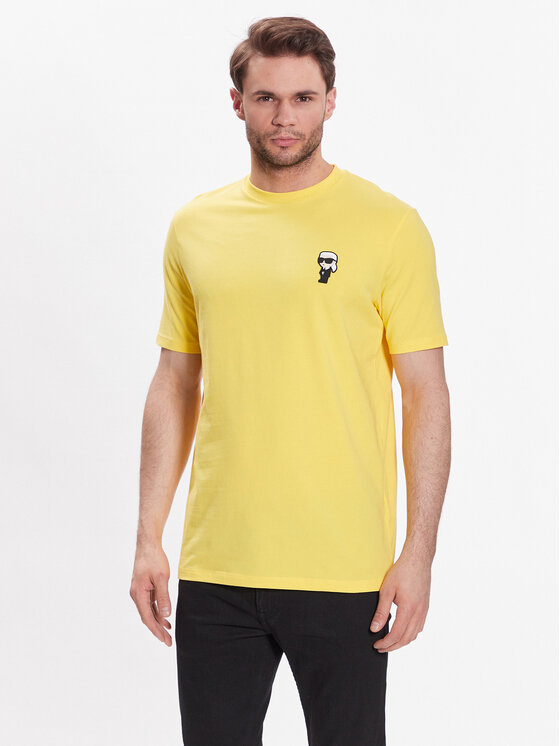 KARL LAGERFELD Тишърт Crew Neck 755027 532221 Жълт Regular Fit | Modivo.bg