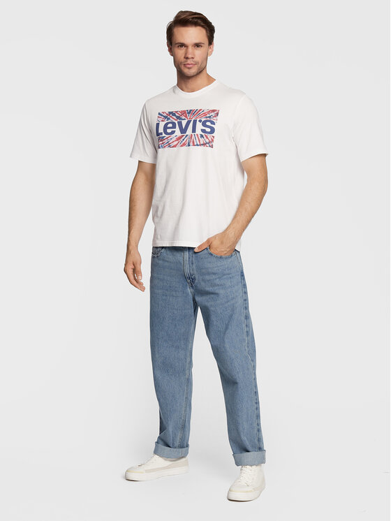 Levi's® T-Shirt Camiseta 16143-0609 Biały Relaxed Fit | Modivo.pl