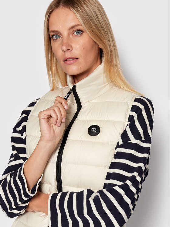 Pepe Jeans Елек Anna PL402093 Бежов Regular Fit | Modivo.bg