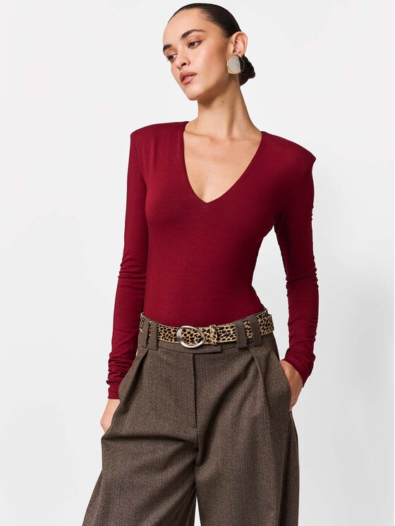 La Mania Body JULES Bordowy Basic Fit | Modivo.pl