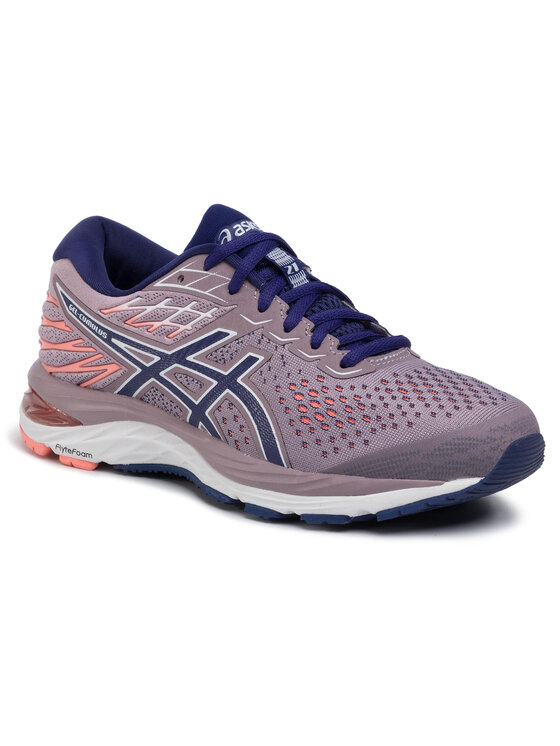 Asics Buty do biegania Gel Cumulus 21 1012A468 Fioletowy Modivo.pl