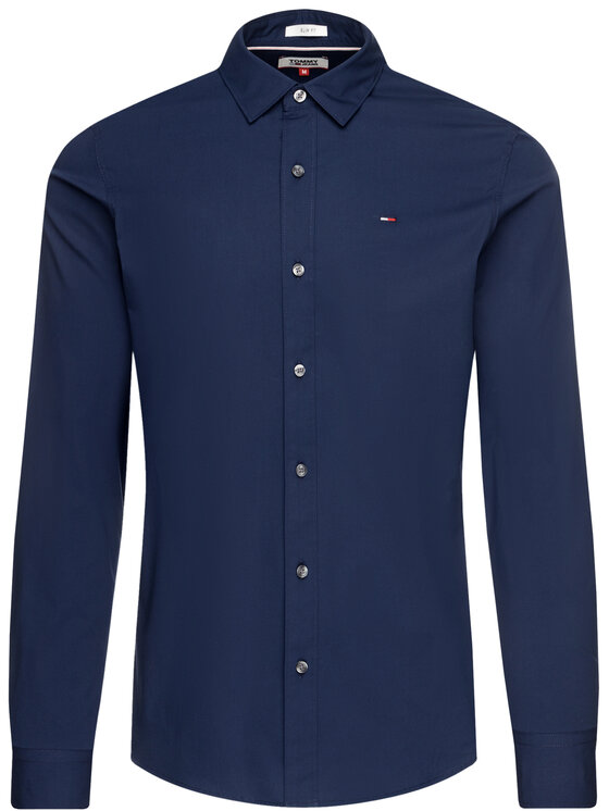 Tommy Jeans Hemd DM0DM04405 Dunkelblau Slim Fit | Modivo.at