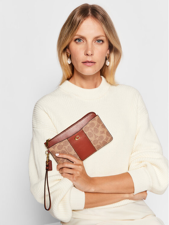Coach Torebka Sig Lzip Wrtl C8568 Brązowy | Modivo.pl