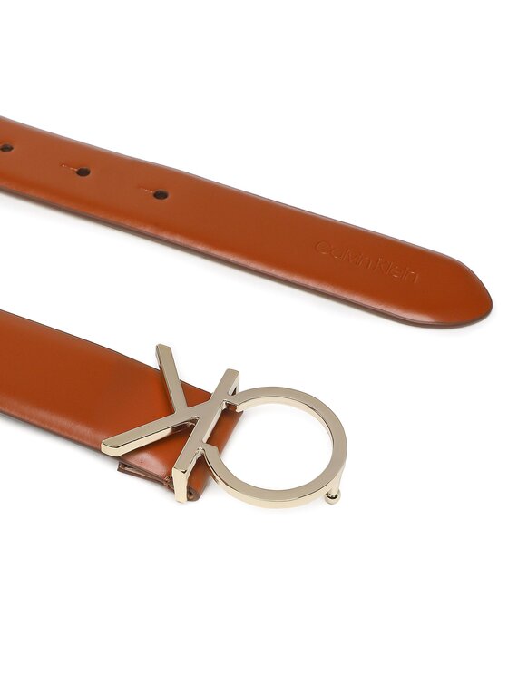 Calvin Klein Pasek Damski Re-Lock Ck Logo Belt 30Mm K60K610157 Brązowy ...