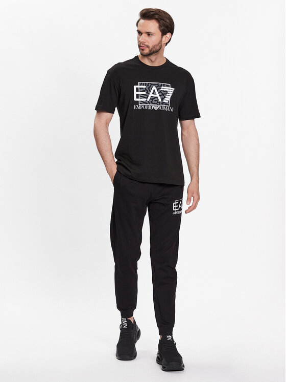 EA7 Emporio Armani T-Shirt 3RPT01 PJ02Z 1200 Schwarz Regular Fit | Modivo.de