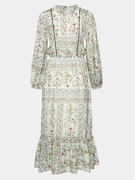 Replay Rochie de vară W9105.000.74956 Verde Regular Fit | Modivo.ro