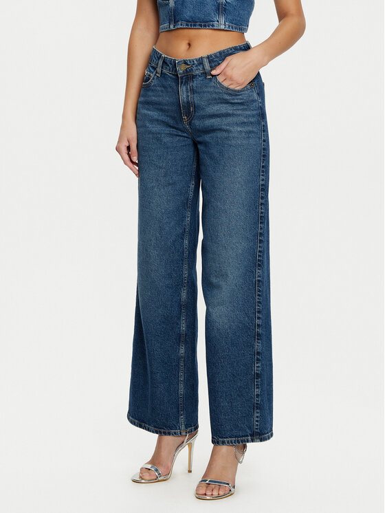 Guess Jeans Blugi W5RA0Y D5M42 Bleumarin Regular Fit | Modivo.ro