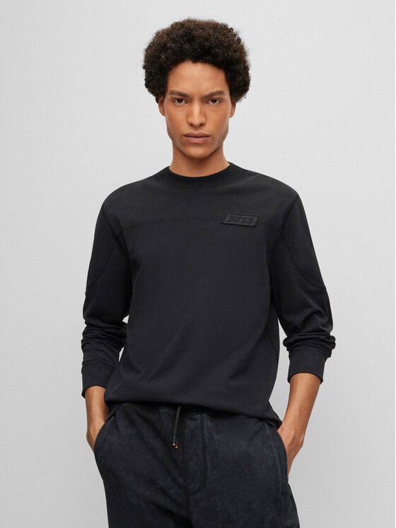 Boss Longsleeve 50495386 Чорний Relaxed Fit | Modivo.ua
