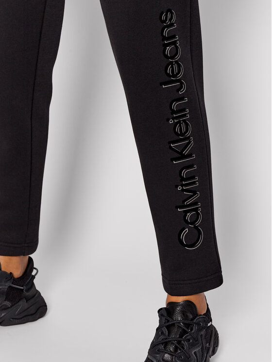 Calvin Klein Jeans Spodnie Dresowe J20j217752 Czarny Regular Fit