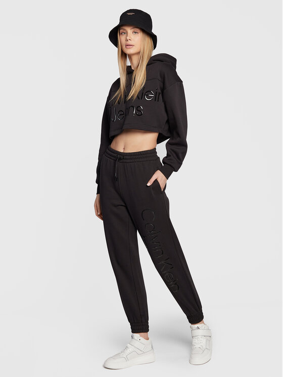 Calvin Klein Jeans Teplákové Kalhoty J20j220264 Černá Regular Fit