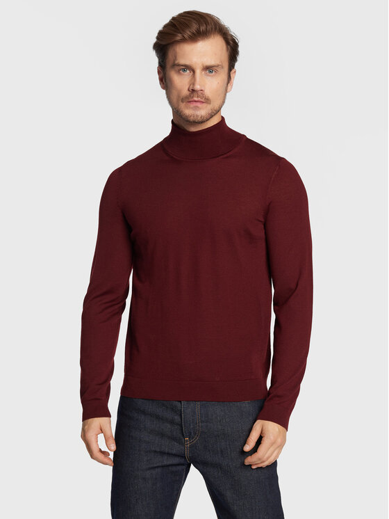 Boss Rolák Musso-P 50468262 Bordová Slim Fit | Modivo.sk