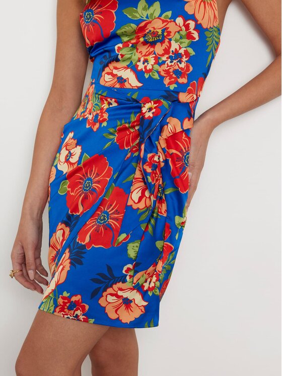 Guess Sukienka codzienna 165597 Niebieski Classic Fit | Modivo.pl