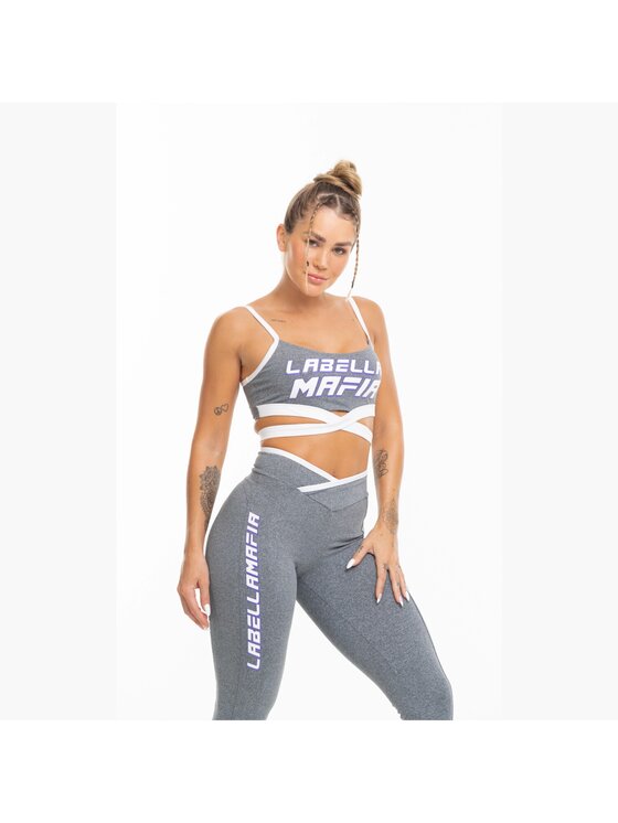 LaBellaMafia Biustonosz top TOP ALERT HEATHER GREY Szary | Modivo.pl
