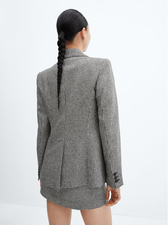 Mango Sako Eva 57025981 Šedá Regular Fit | Modivo.cz